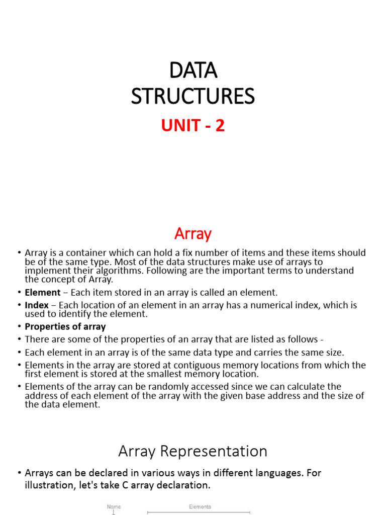 Understanding Arrays in Data Structures | PDF | Queue (Abstract Data ...