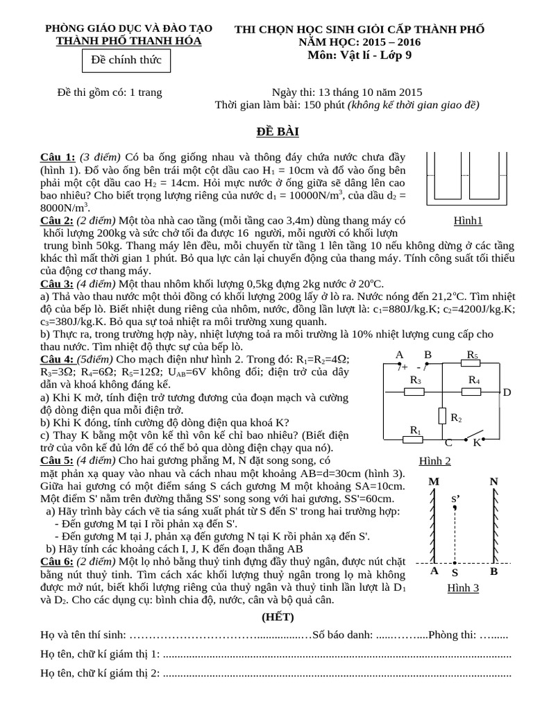 29473.Đề thi chọn HSG | PDF