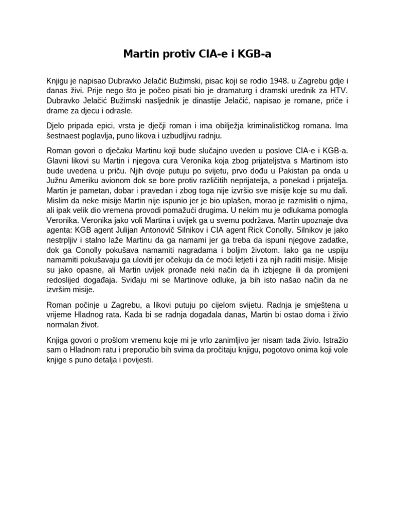 Ovo Mi Treba Za Lektiru_ispravak | PDF