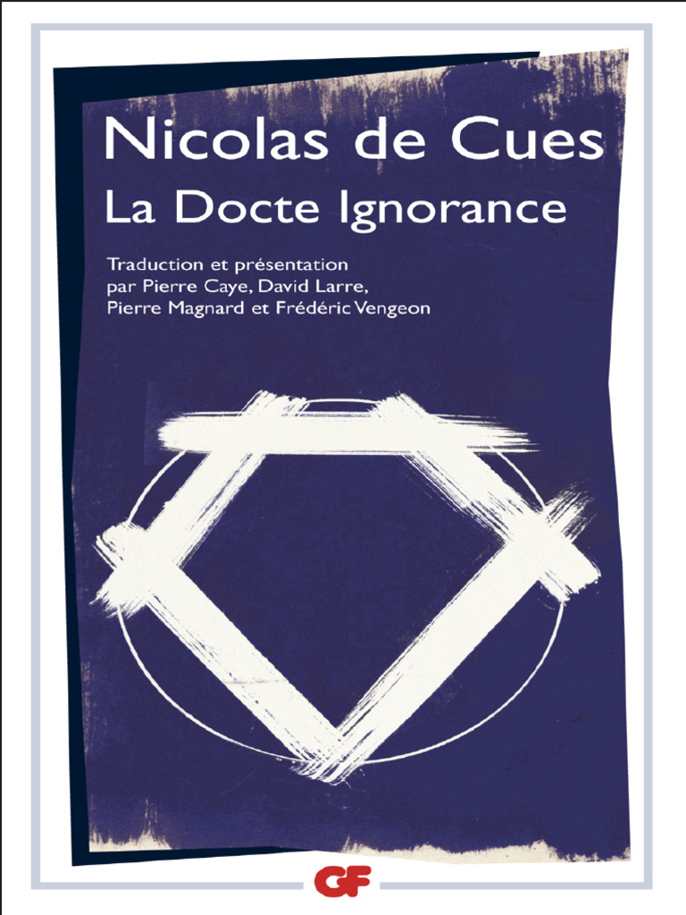 La Docte Ignorance de Nicolas de Cues | PDF | Infini | Dieu