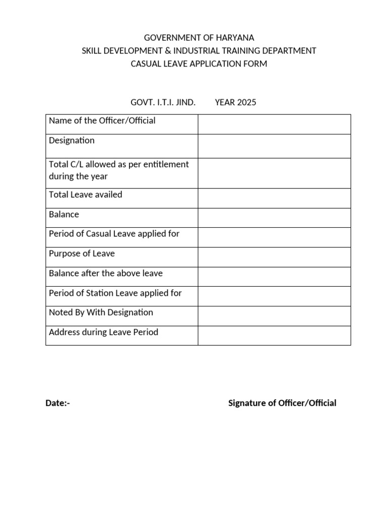 Leave Performa | PDF