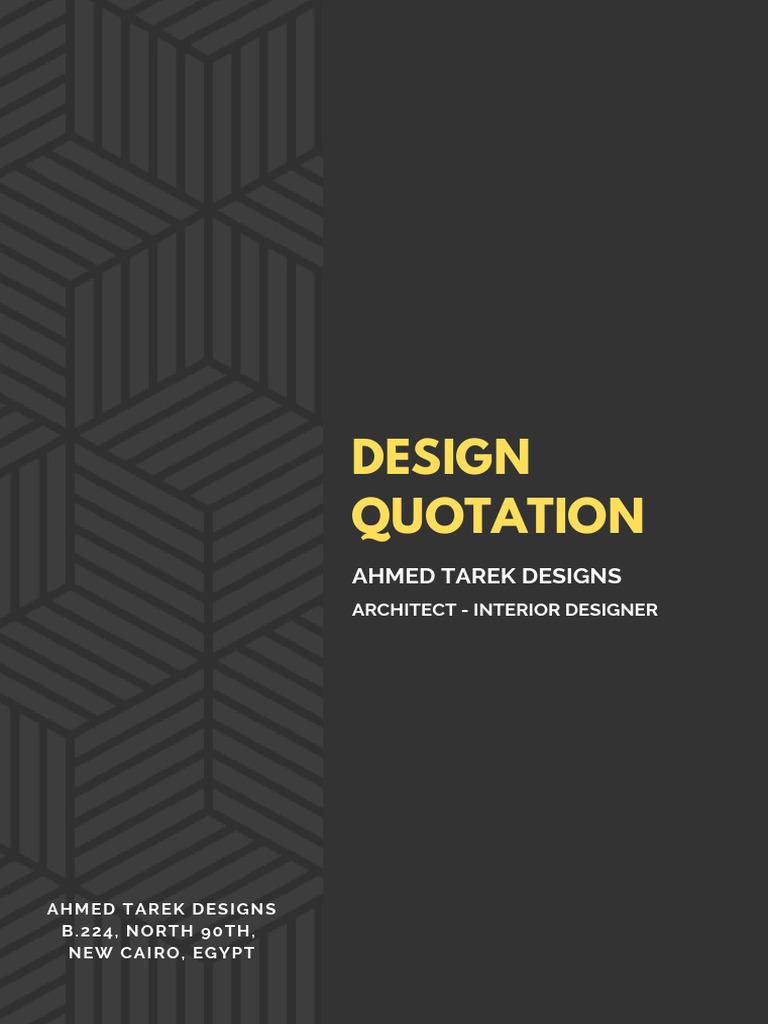 Inas' design quotation | PDF