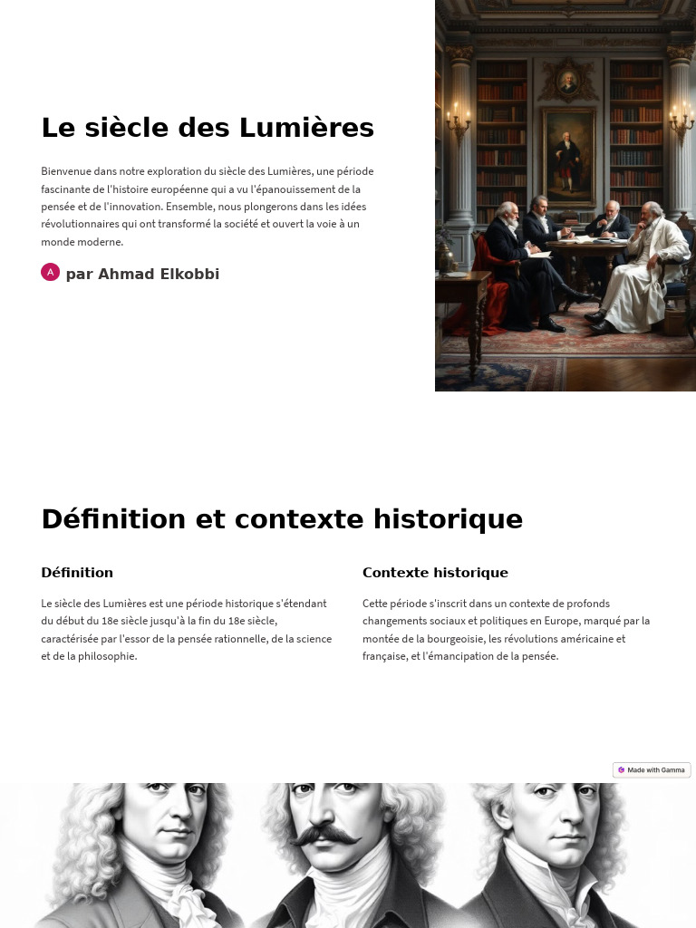 Le siècle des Lumières : idées et impacts | PDF | Siècle des Lumières ...