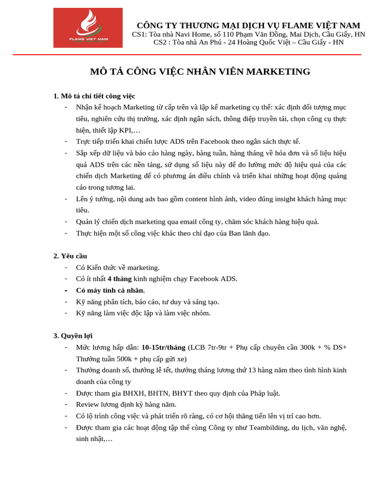 JD Marketing HQV | PDF