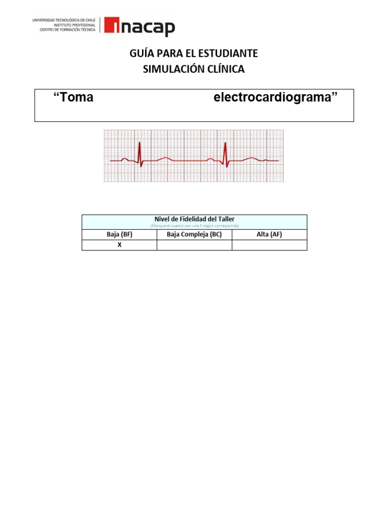 Toma e Interpretación de Electrocardiograma | PDF | Cardiología | Corazón