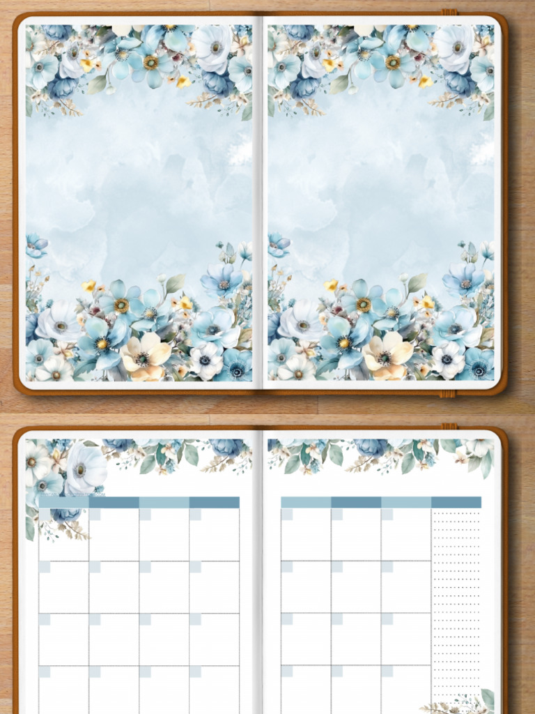 BLUE-FLORAL-DIGITAL-PLANNER | PDF