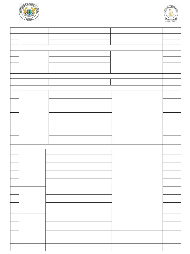 Band Display Guidelines for Cadets | PDF | Military | Marching Bands