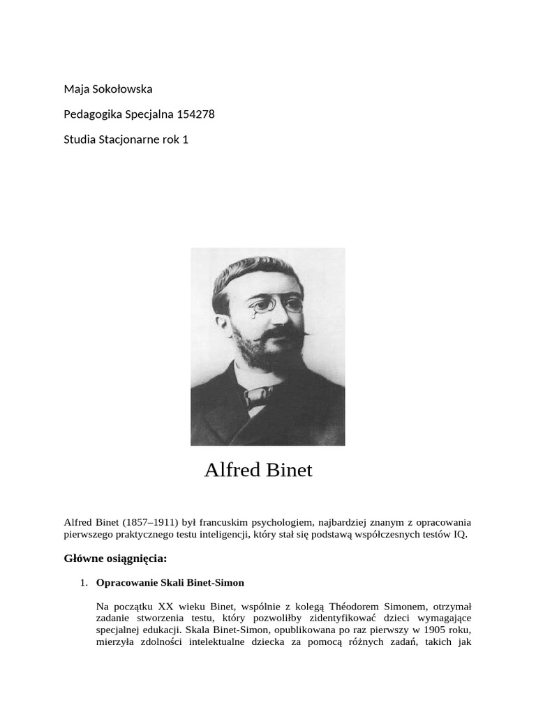 Alfred Binet | PDF