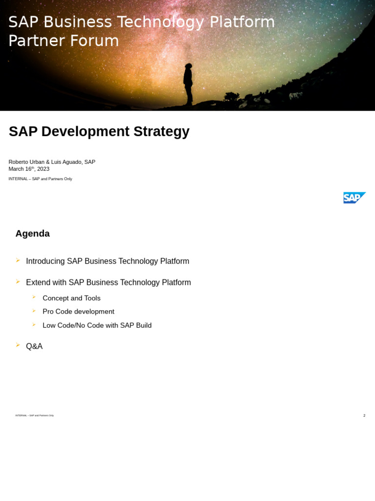 SAP Business Technology Platform Overview | PDF | Cloud Computing ...