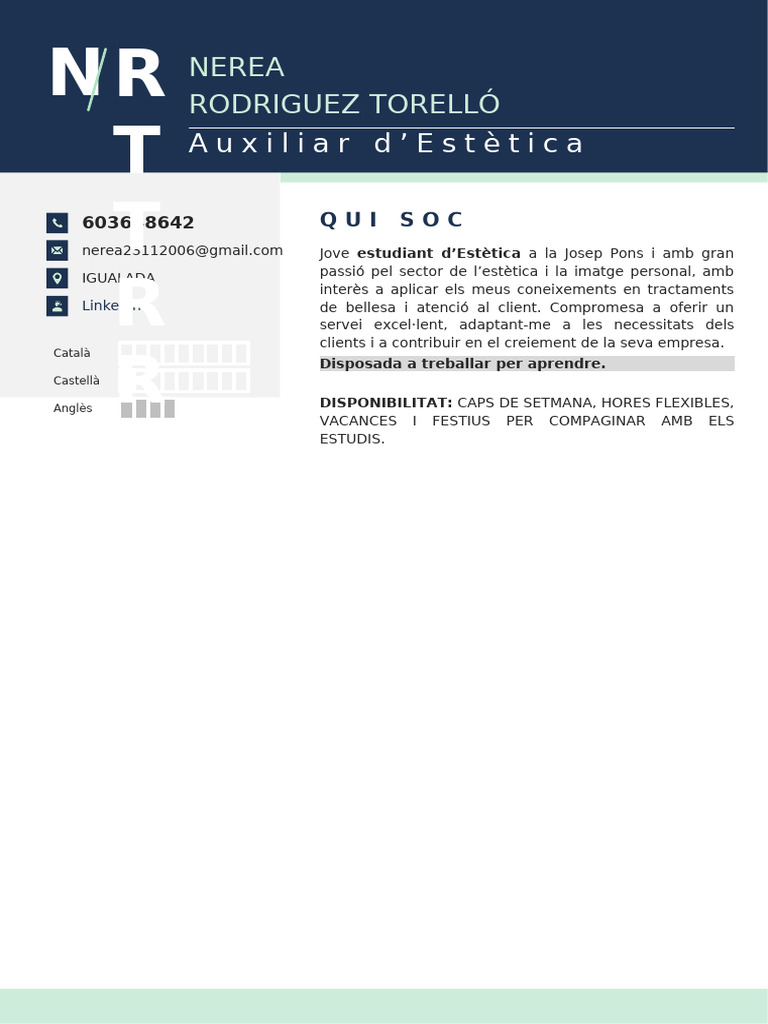 CV - Nerea Rodriguez Torello | PDF