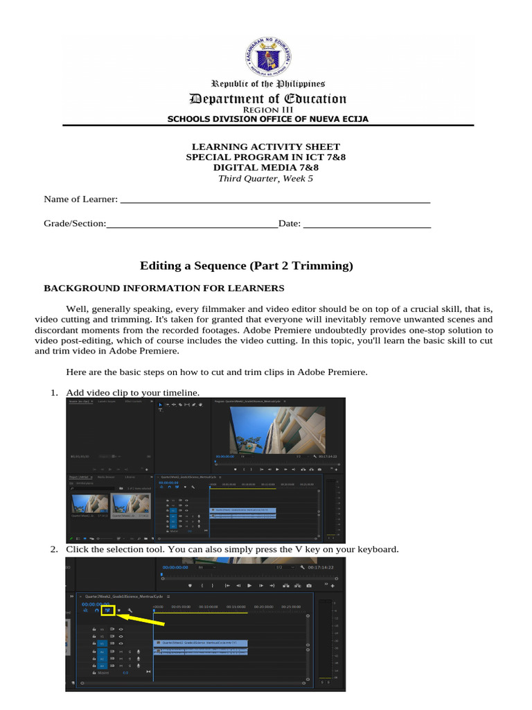 Week 5 EditingSequencePART 2 | PDF