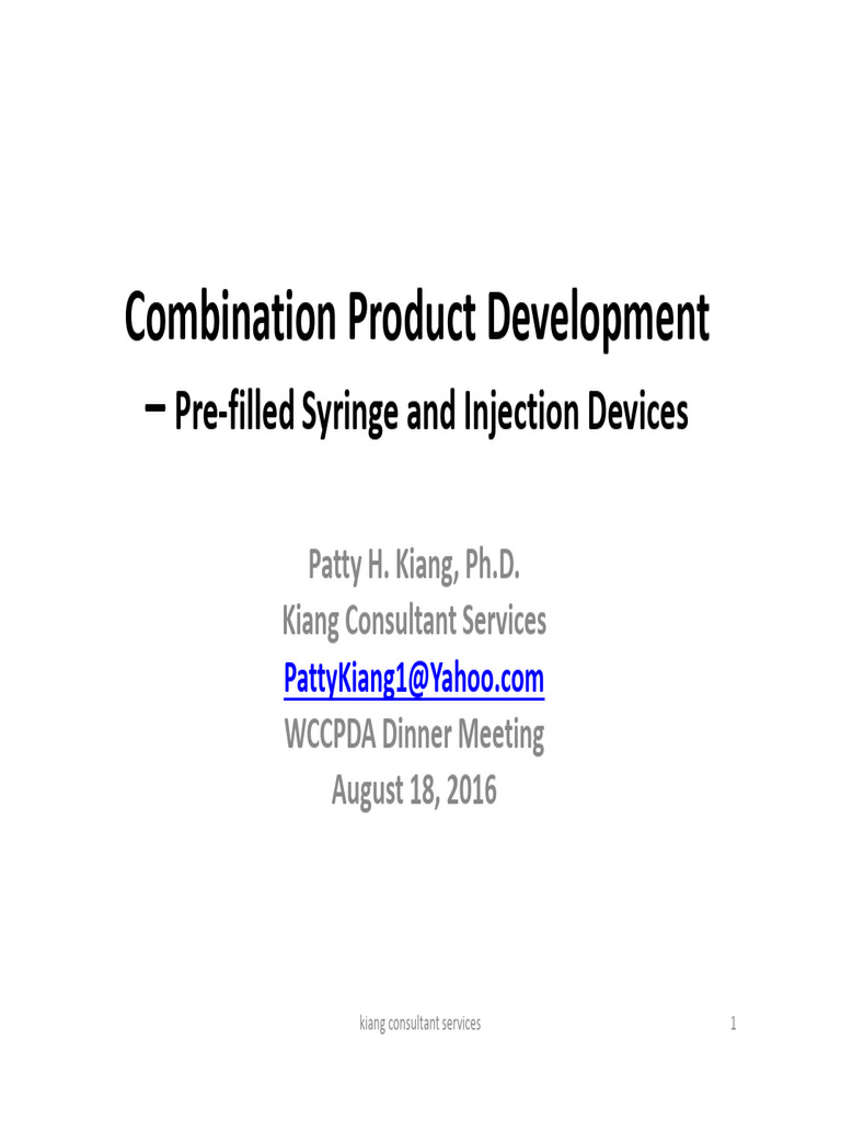 Combination-Product-Development and Regulstions | PDF | Food And Drug ...