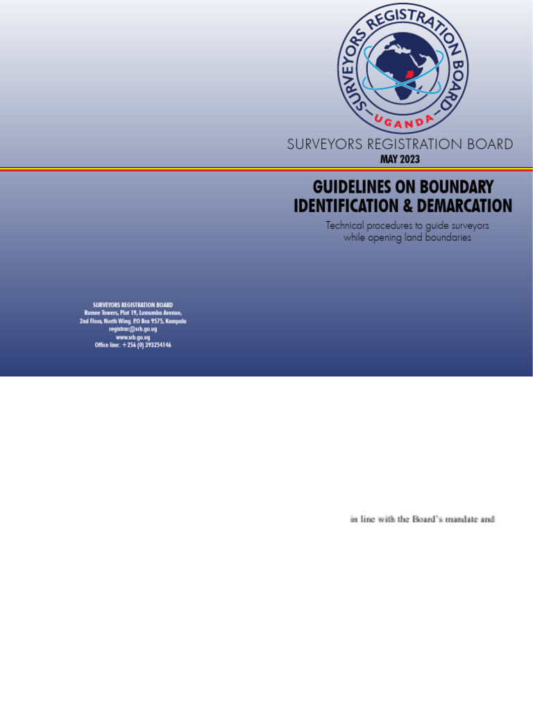 Boundary Identification Guidelines for Surveyors | PDF | Surveying ...