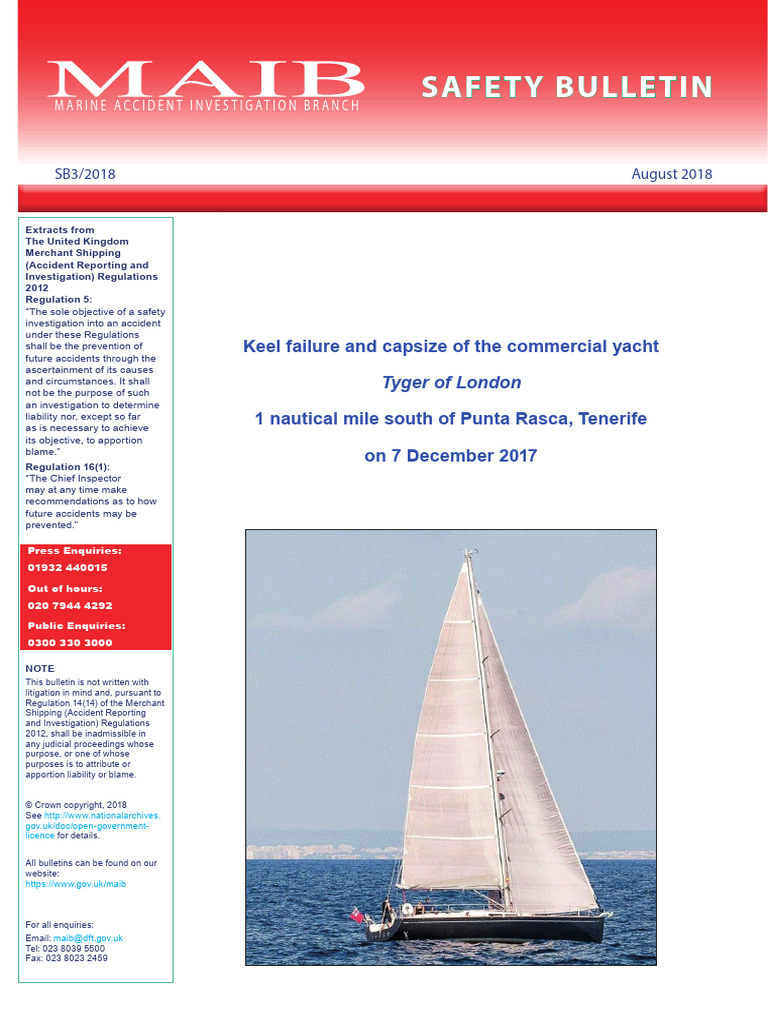 2018 - SB3 - Tyger of London-1 | PDF | Yacht | Ships