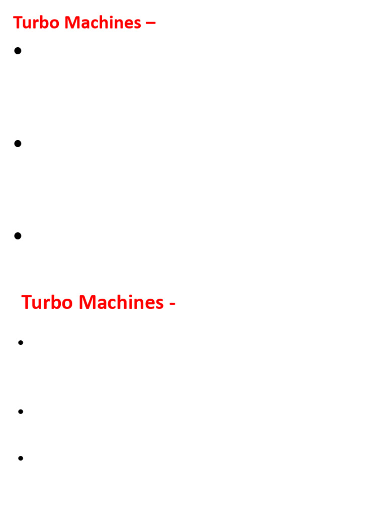 Turbo Machine Overview and Applications | PDF | Turbomachinery | Turbine