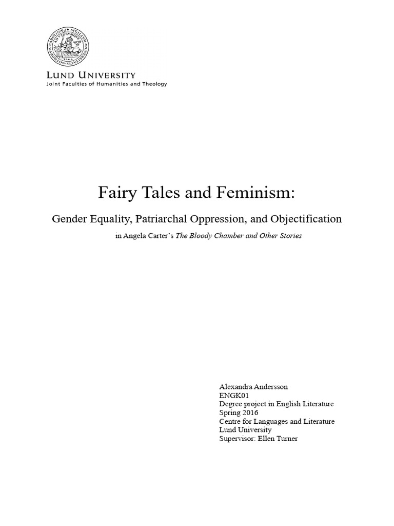 Alexandra Andersson ENGK01 VT16 Kandidatuppsat | PDF | Gender Studies ...