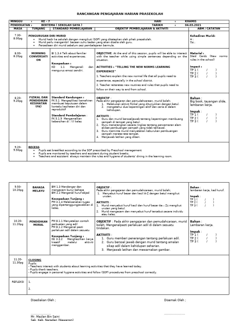 RPH PdPc-KHAMIS | PDF