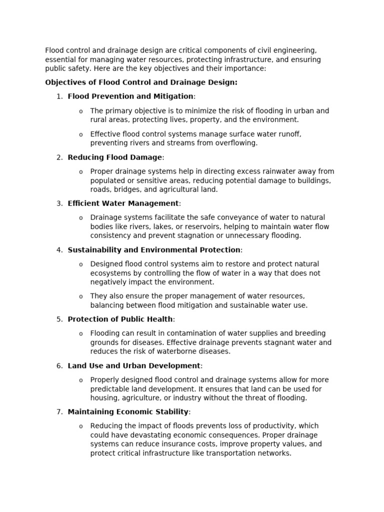 Flood control report (1) | PDF | Flood | Infrastructure