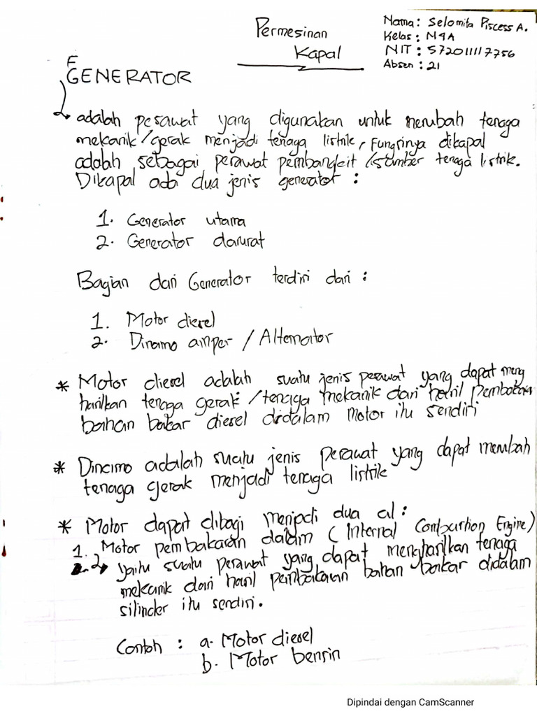 Senior N4A Selomita Piscess A. | PDF