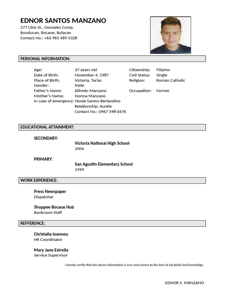 Ednor Santos Manzano | PDF