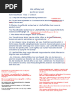Roald Dahl's Little Red Riding Hood Poem | PDF