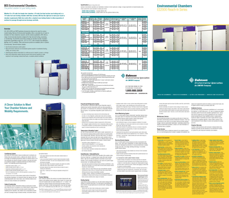 Bahnson Cámaras Climáticas - Brochure | PDF | Humidity | Refrigeration