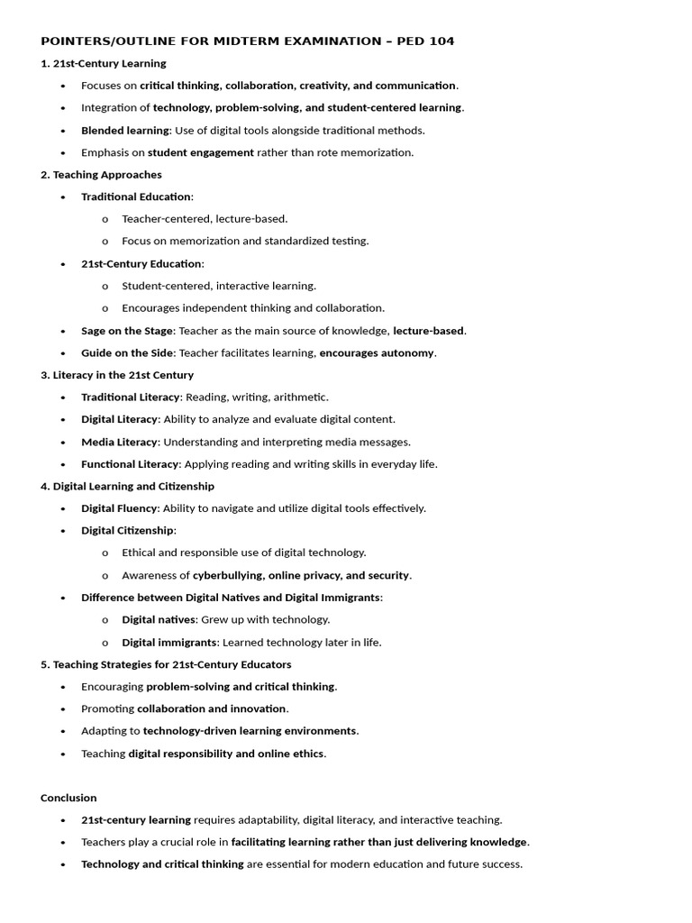 Pointers Ped 104 | PDF