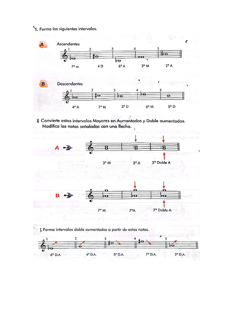 Ficha 3.2.ejercicios Intervalos Dobles, Compuestos e Inversión | PDF