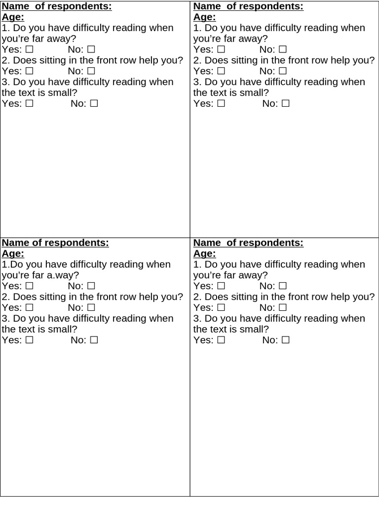 Name of Respondents | PDF