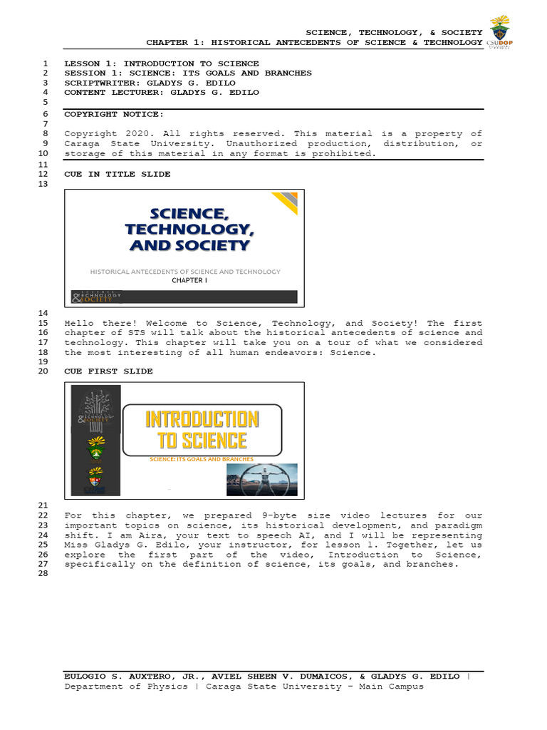 Unit1 Chapter 1 Session 1 | PDF | Science | Natural Sciences
