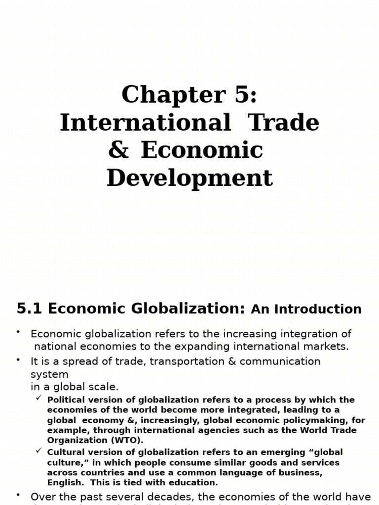Economic Globalization and Trade Risks | PDF | Demand | Exports