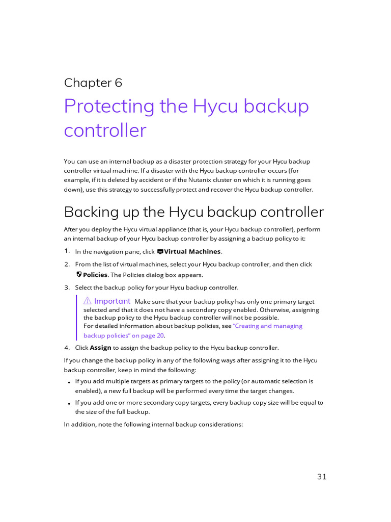 HYCU Backup VMController | PDF | Backup | Computer File