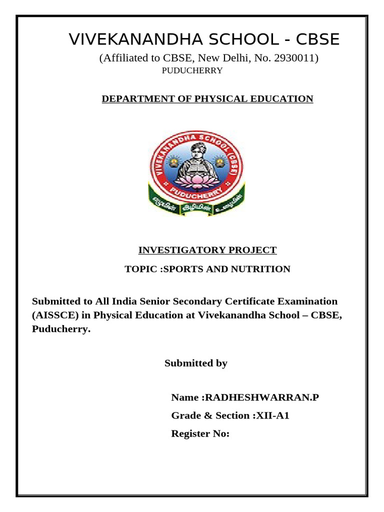 Physical Education FP | PDF