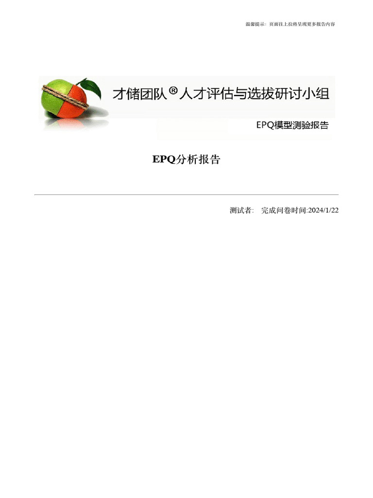 EPQ报告 | PDF