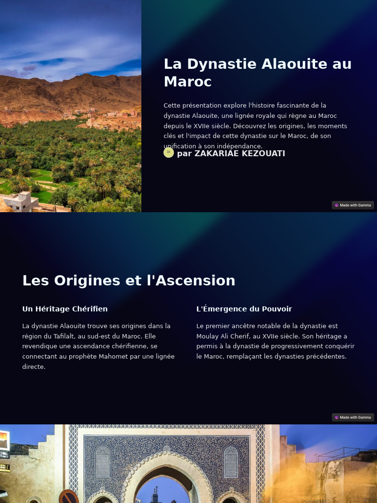 La Dynastie Alaouite Au Maroc | PDF | Maroc