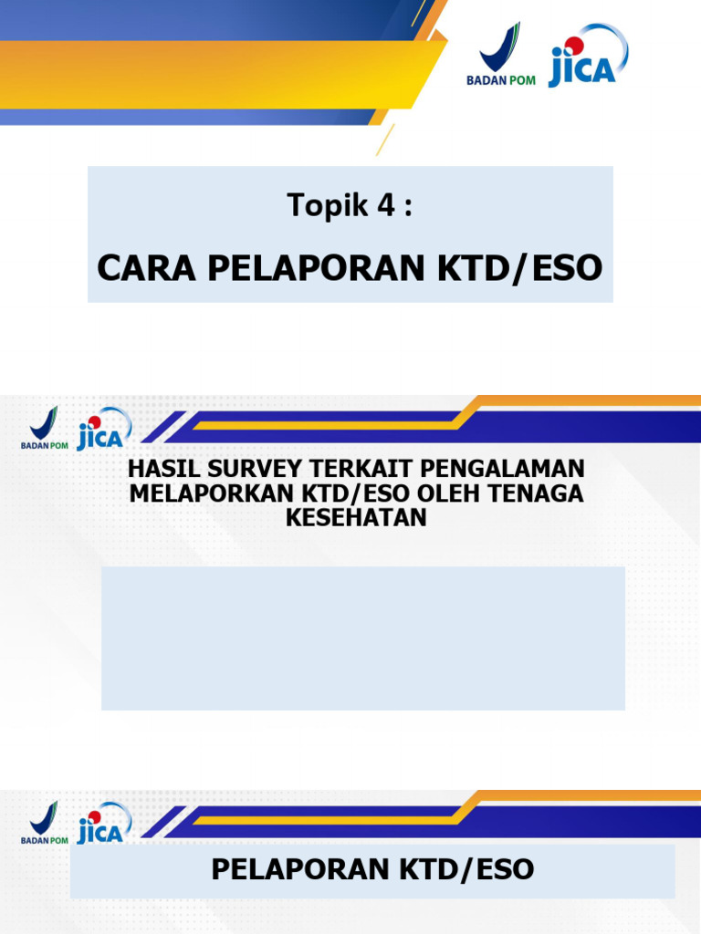 3. Materi Cara Pelaporan KTD ESO | PDF