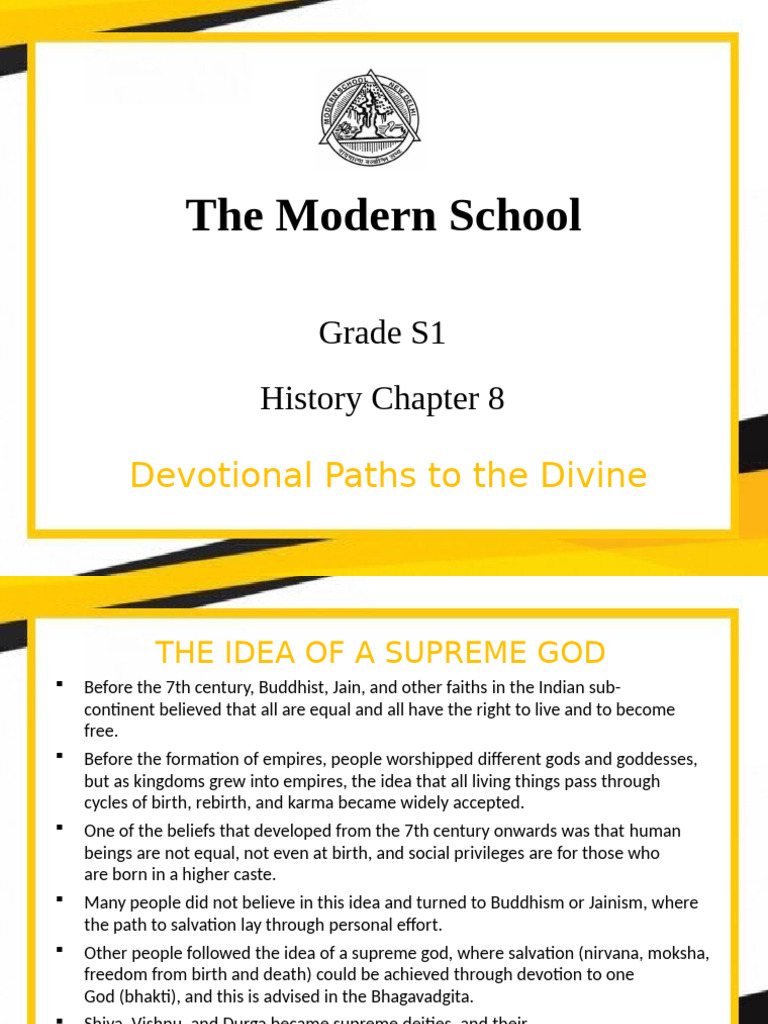 S2 History Chapter 8 Devotional Paths To The Divine Surbhi Sodhi | PDF ...