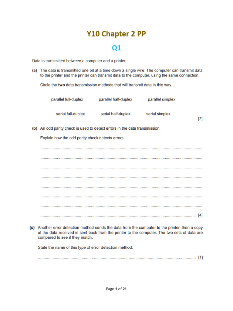 Y10 Chapter 2 PP | PDF