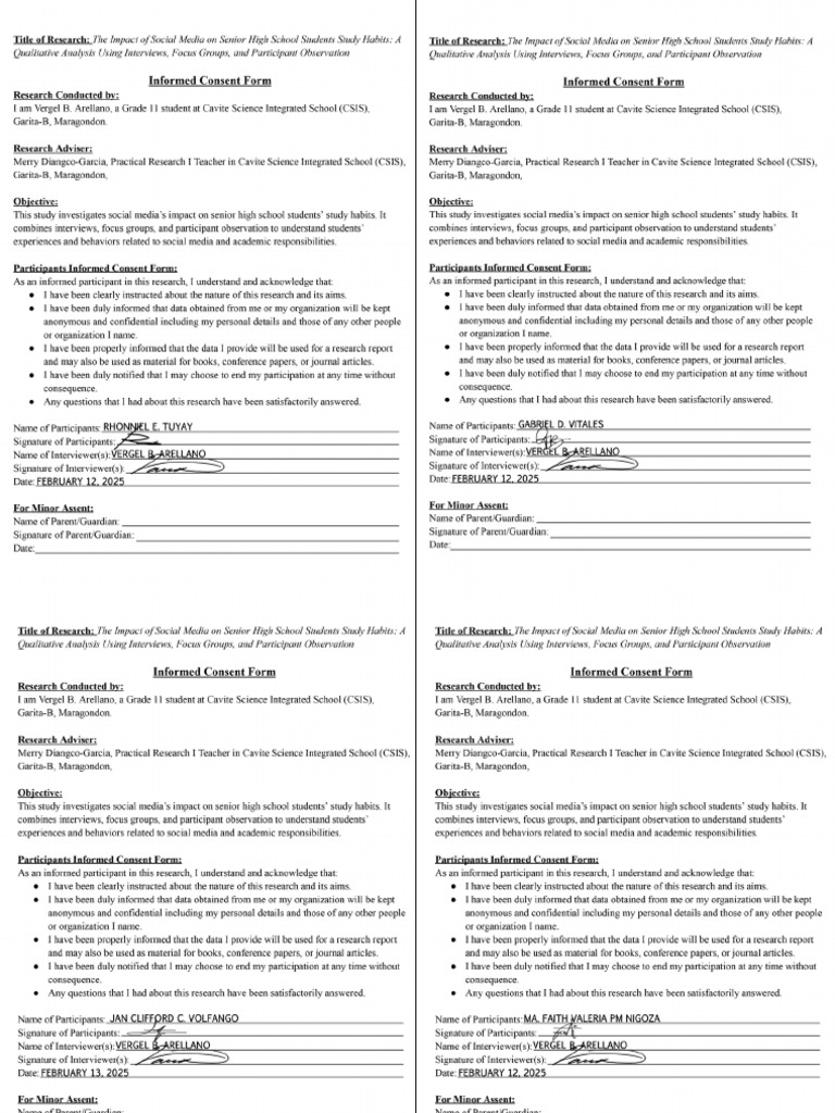 Consent Forms | PDF