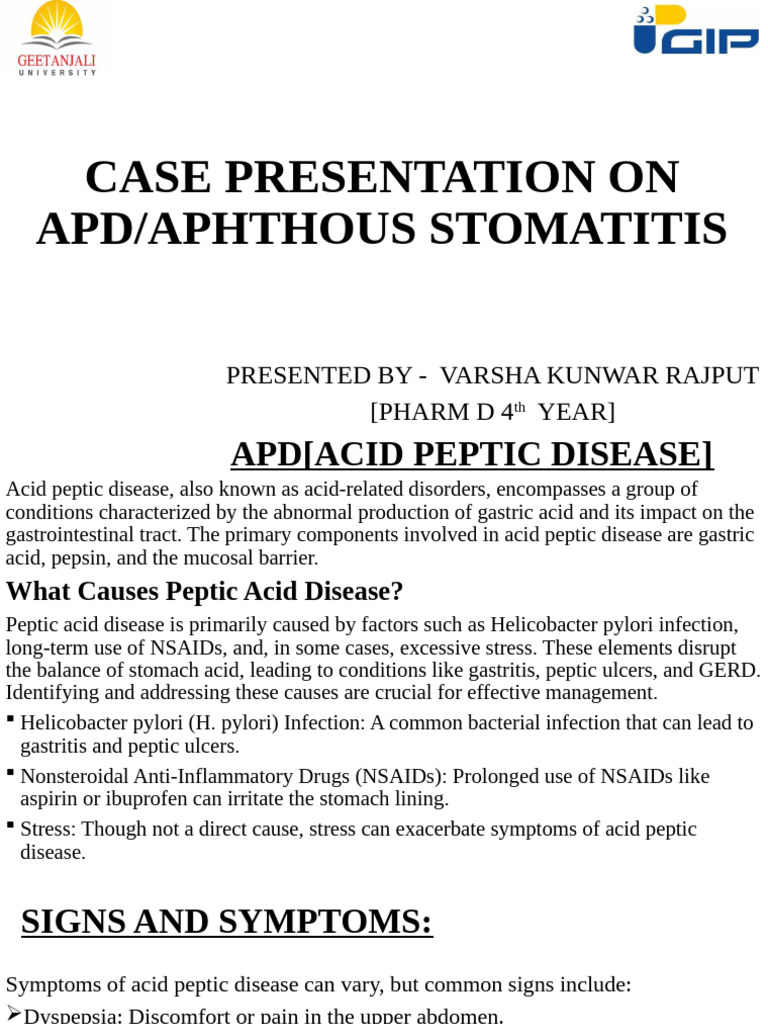 Case Presentation On Apd 2 | PDF | Clinical Medicine | Gastroenterology