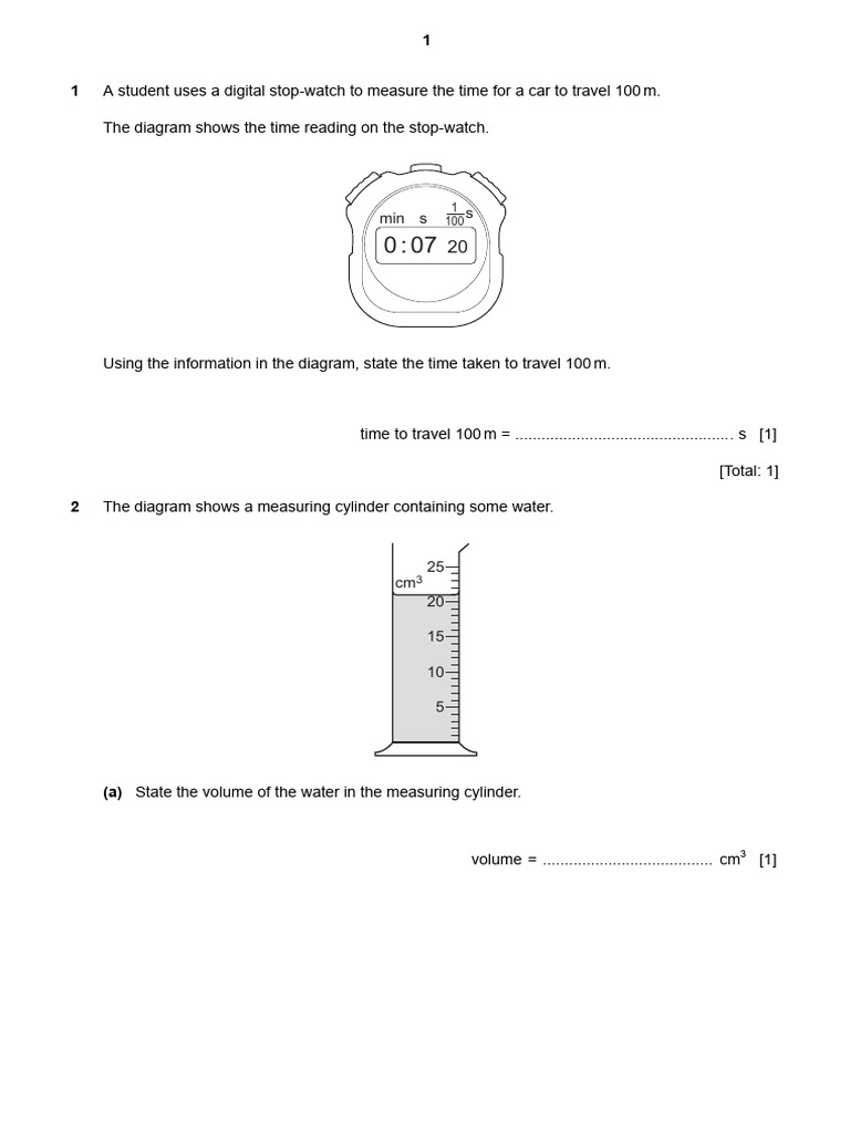 General Physics IGCSE Physics | PDF | Volume | Pendulum