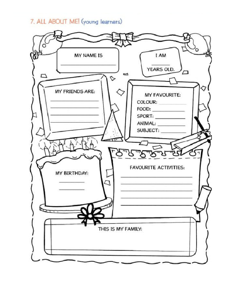All About Me 4th Grade | PDF