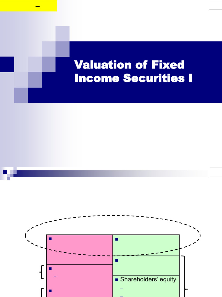 Fixed Income Securities Valuation Guide | PDF | Bonds (Finance) | Yield ...