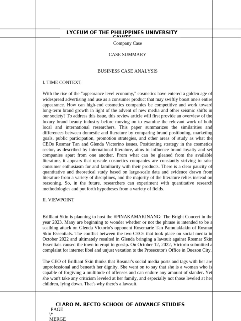 Case Study Analysis - Krystal | PDF | Brand | Marketing