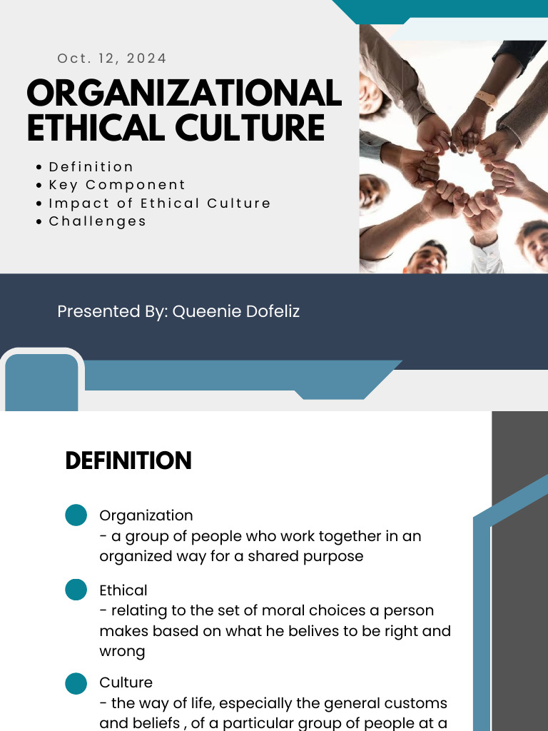 Building an Ethical Organizational Culture | PDF | Leadership | Behavior