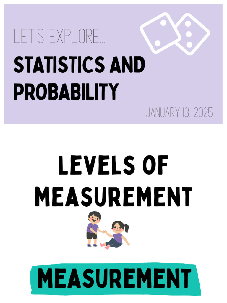 Stats Levels of Measurement | PDF