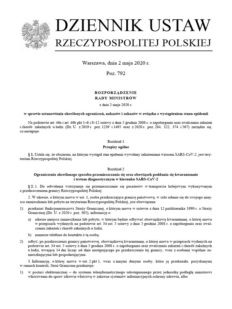 Rozp 2020 Epidemia | PDF