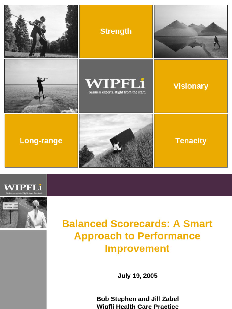 Balanced Scorecard A Smart Approach To Performance Improvement | PDF ...