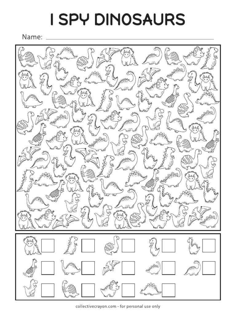 Dinosaur I Spy | PDF