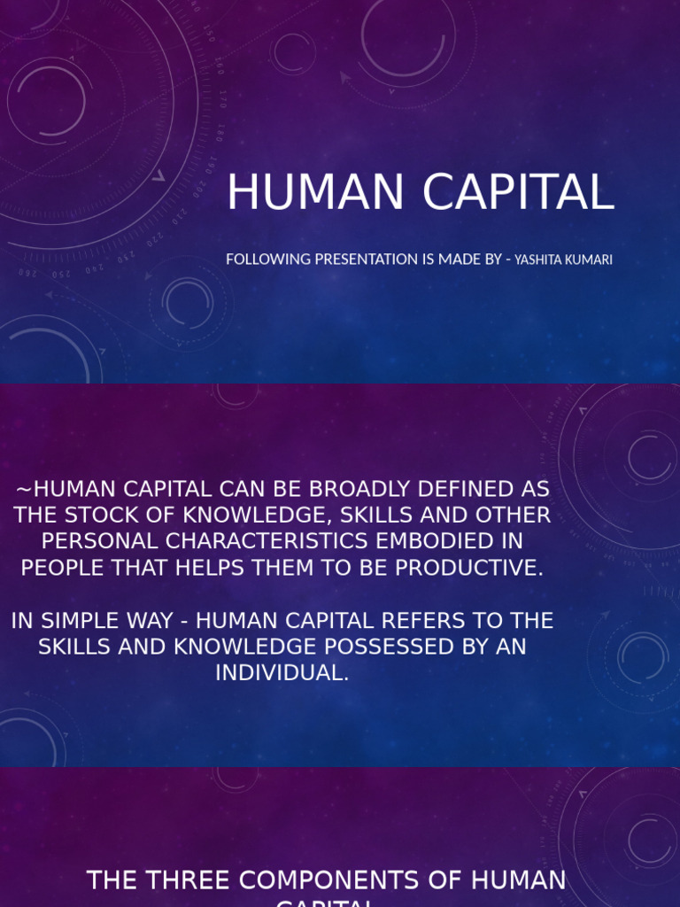 Human Capital | PDF